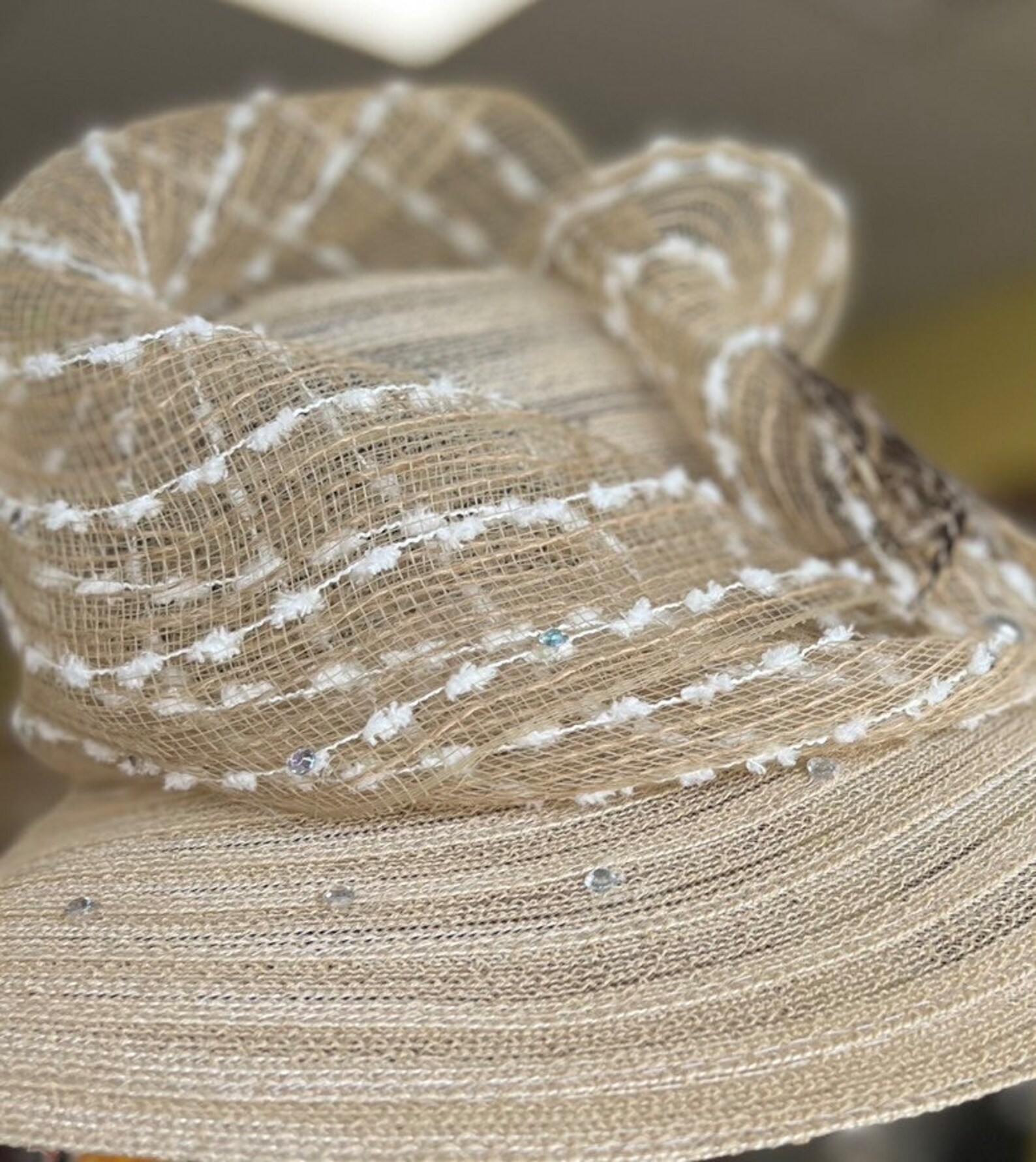 Tan Church Hat /tan Summer Hat/ Tan Dress Hat/bridal Hat/tea Hat ...