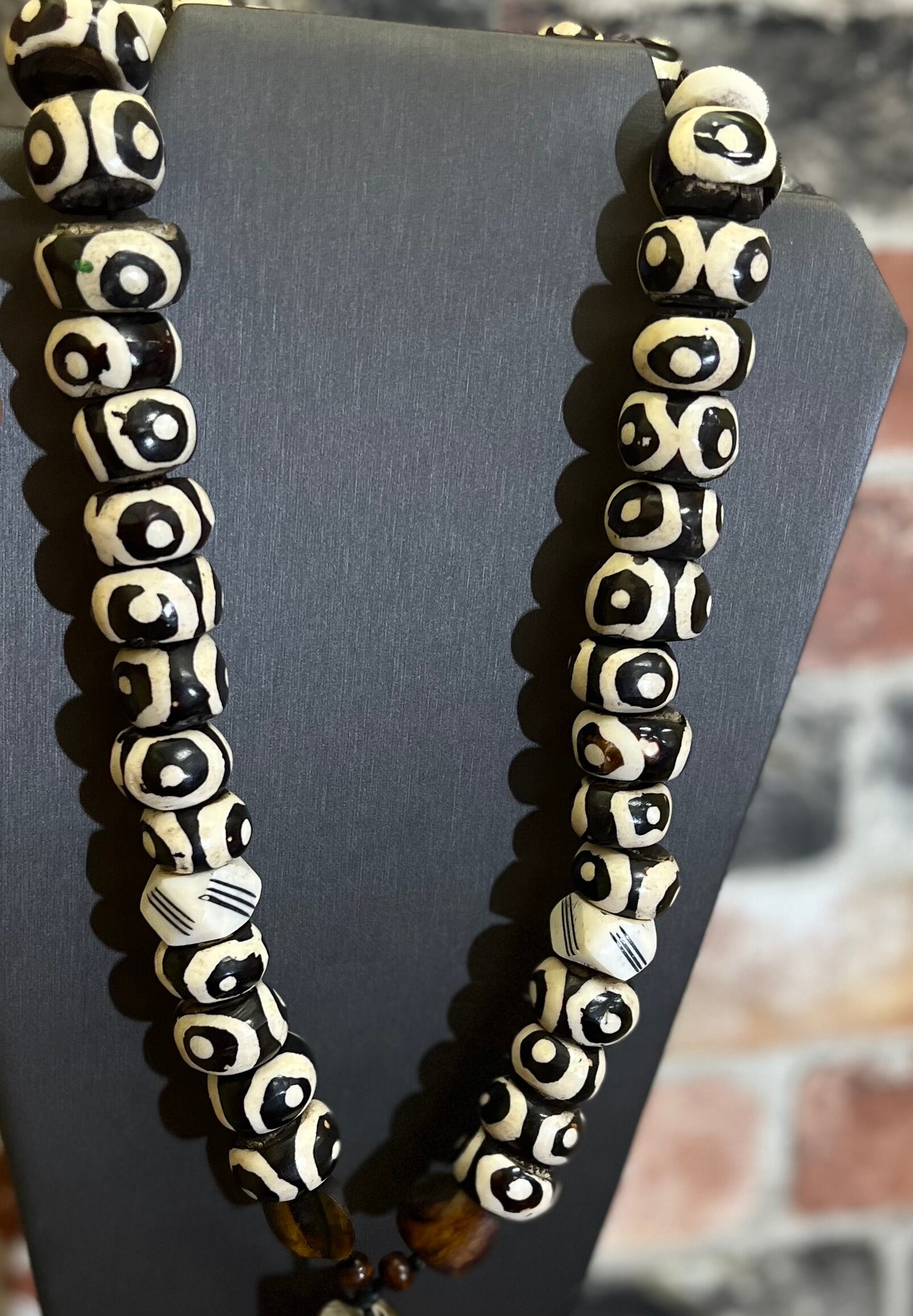 African Tribal Necklace/male African Jewelry/ Bone Beaded Jewelry ...
