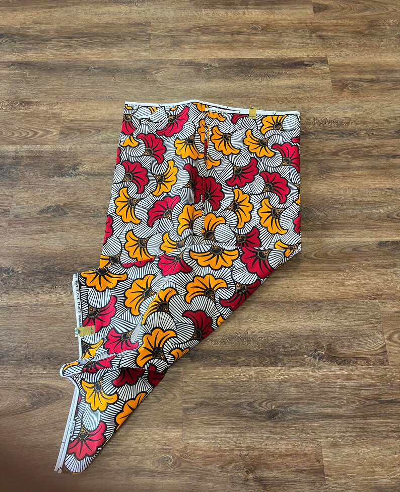 African Flower Fabric/adrinka Fabric/ethnic Fabric/ Authentic - Etsy