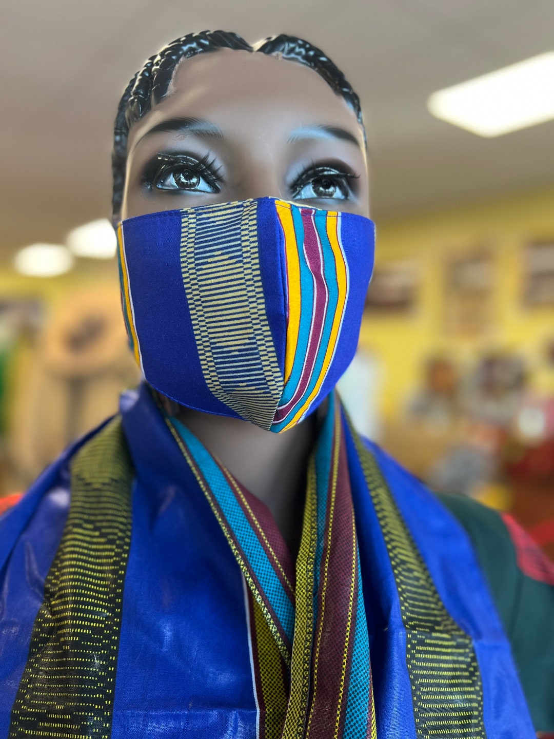 Facemask for Women and Men/african Headwraps/facemask 100% Cotton ...