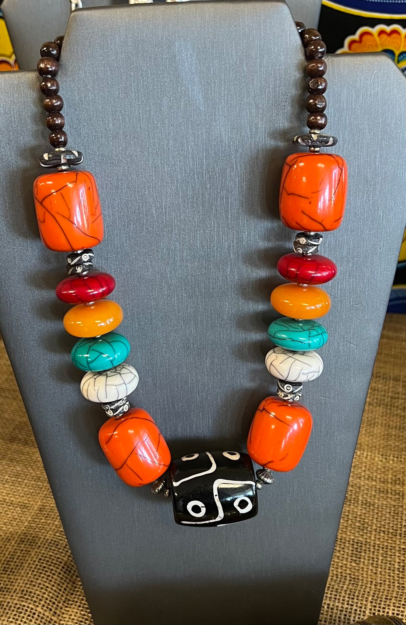 Men Tribal Jewelry/men African Necklace /african Bead Necklace /men ...