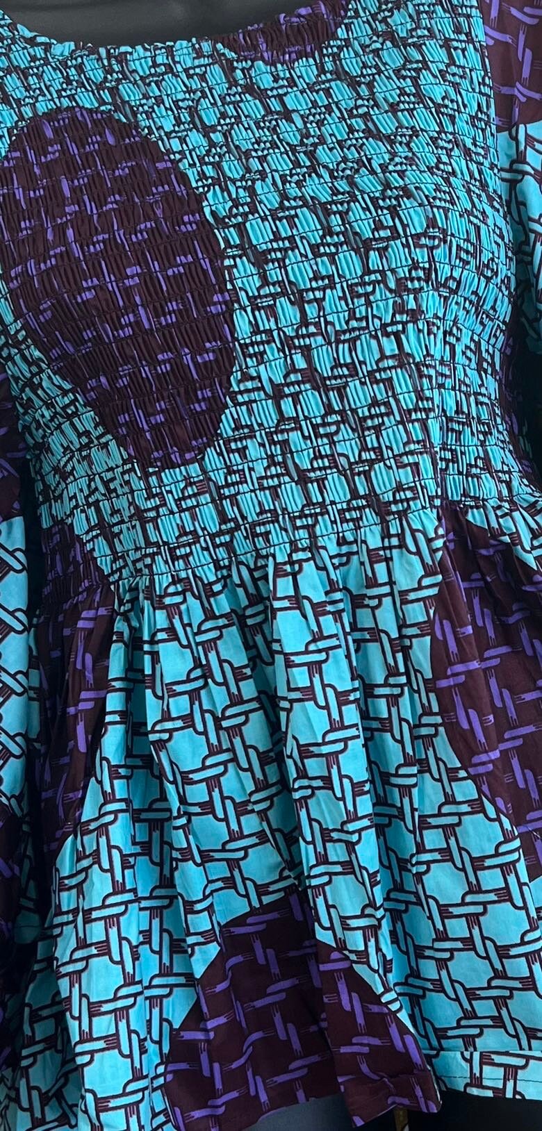 African Blouse, Women Shirt, Blue African Shirt,afrocentric Shirt,women ...