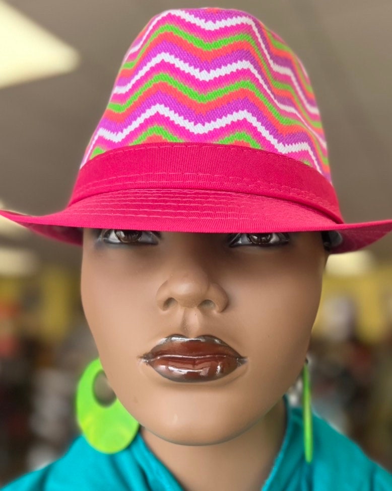 Colorful Fedoraunisex Color Fedorahatscolorful Hat Short - Etsy