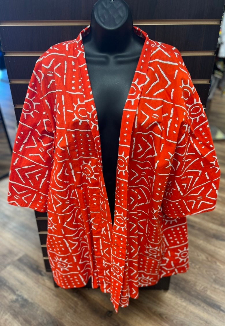 Red Dress Jacket, African Dress Coat, Afrocentric Dress Jacket,african ...