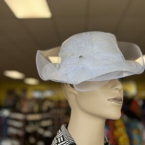 Women Day Hat, White Church Hat, Tea Party, Derby Hat, White Hat, First ...