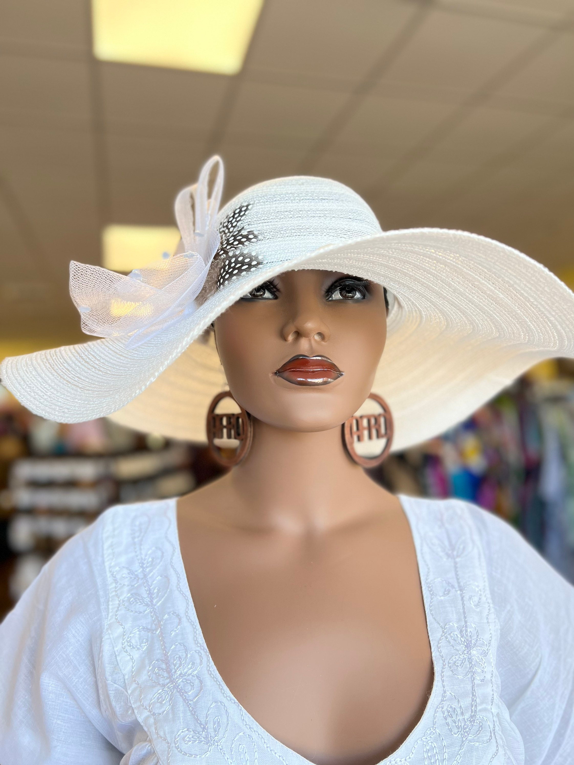Ladies White Hat