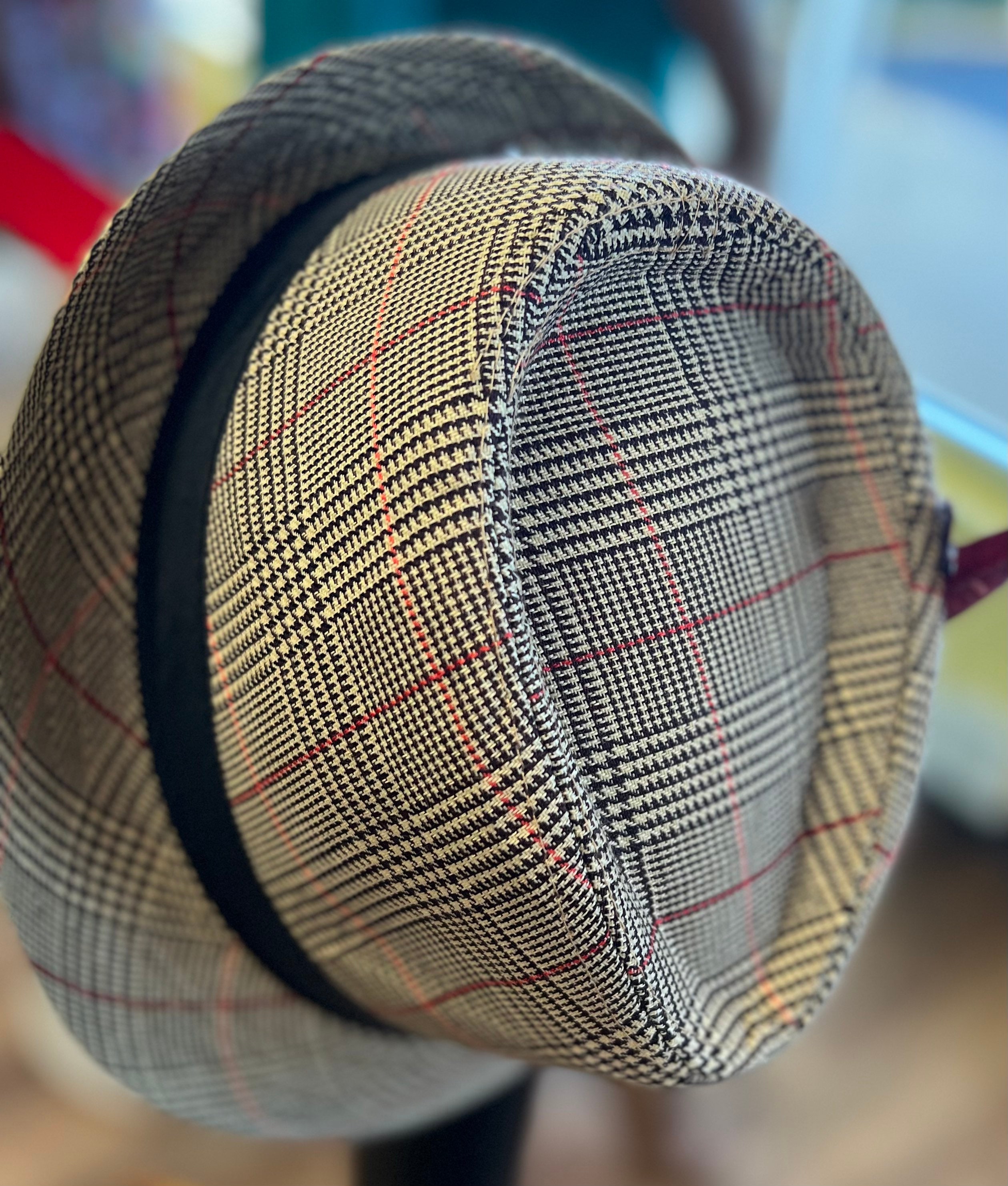 Plaid Cowrie Shell Fedora /unisex Fedora/mens Hat/ Women Hat/formal ...