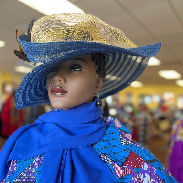 Blue Church Hat - Etsy