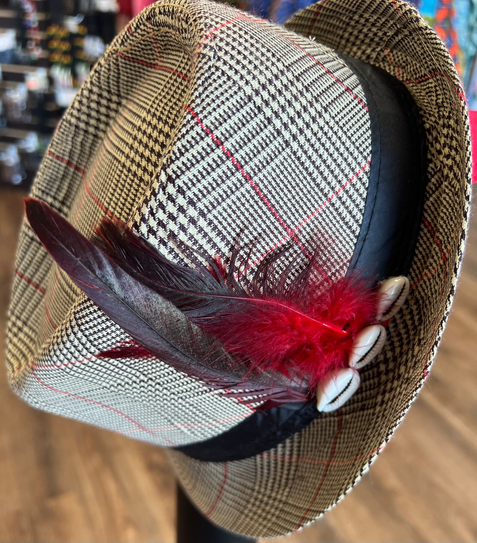 Plaid Cowrie Shell Fedora /unisex Fedora/mens Hat/ Women Hat/formal ...