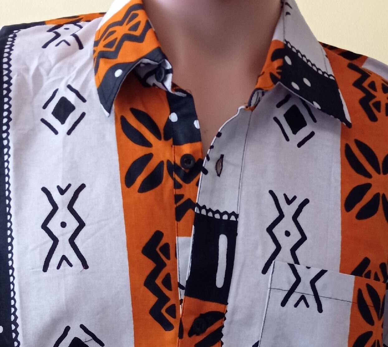 Men African Button Down Shirt/ Men African Print Shirt/african Men ...