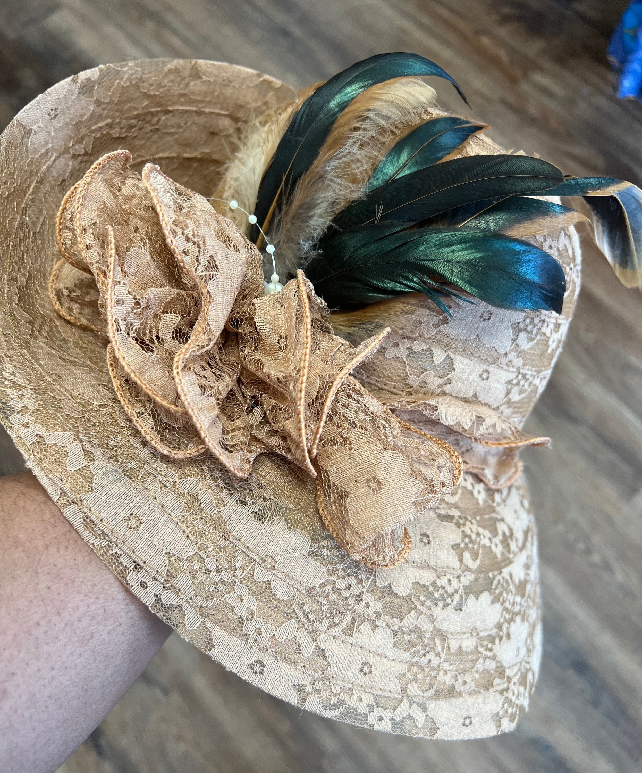 Brown Hat /brown Derby Hat /church Formal Hat/tea Party - Etsy