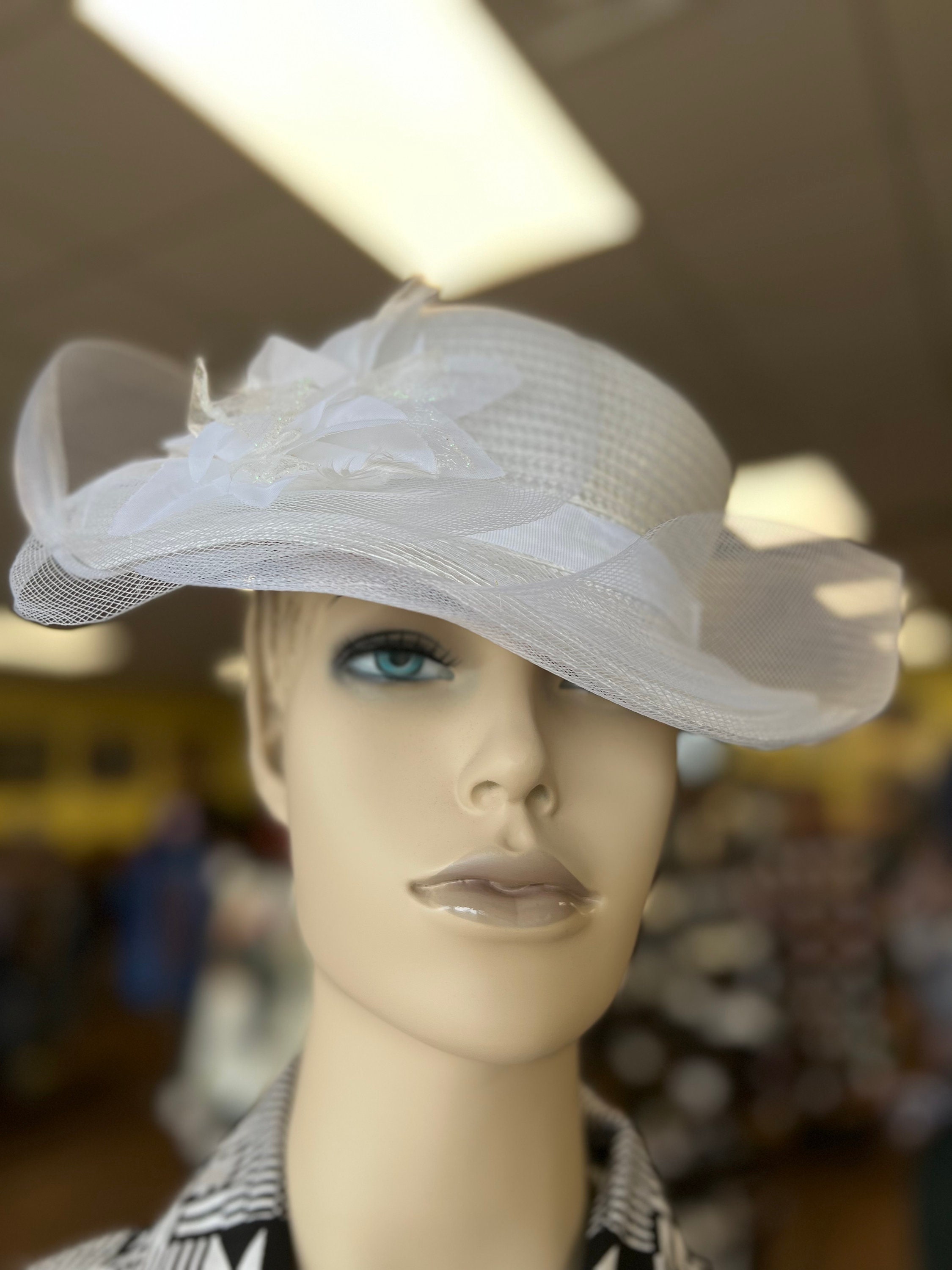 Women Day Hat White Church Hat Tea Party Derby Hat White - Etsy UK