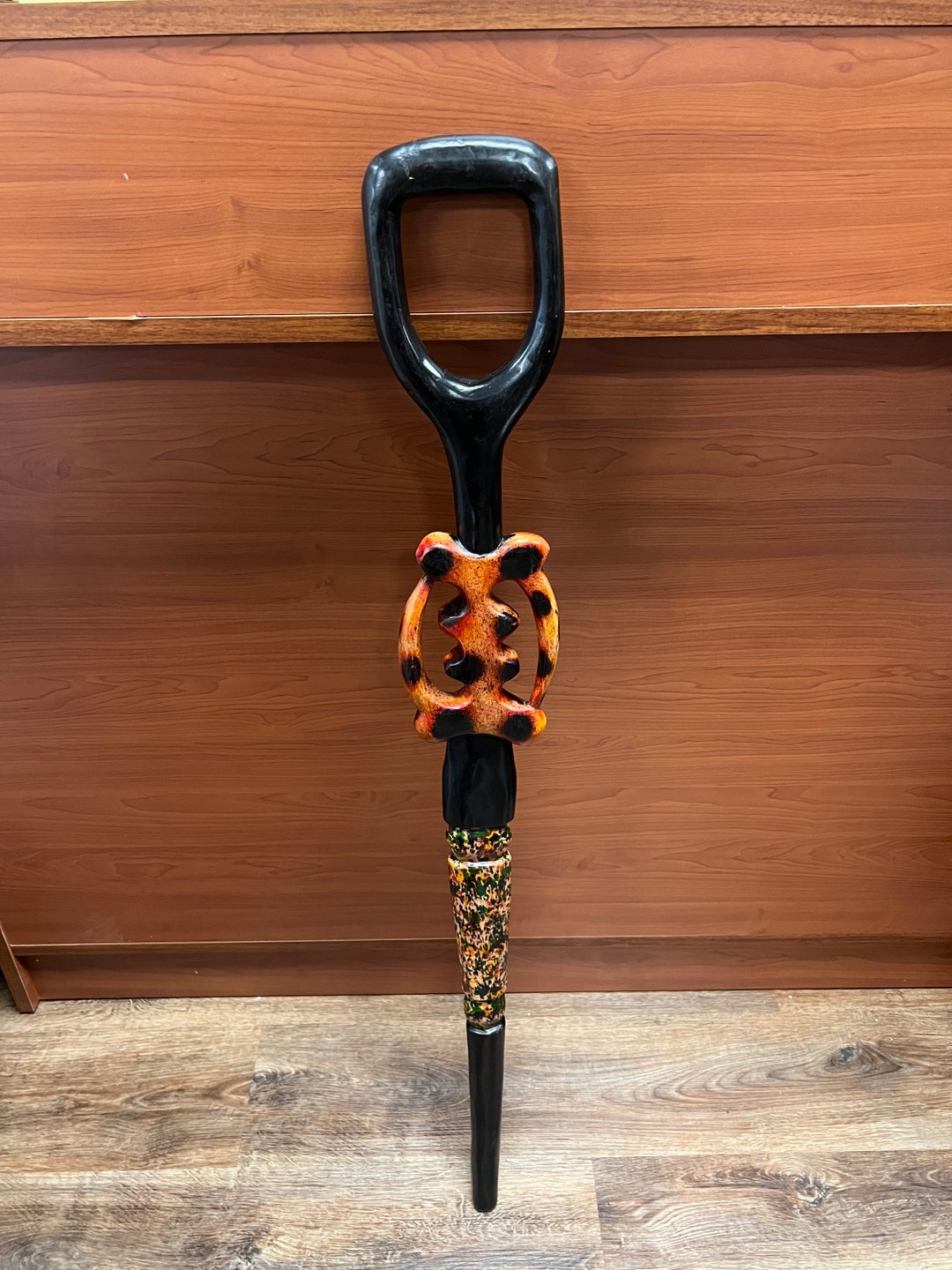 Ghana Cane/hand Crafted Wooden Cane/birthday Gift/artful Cane/african ...