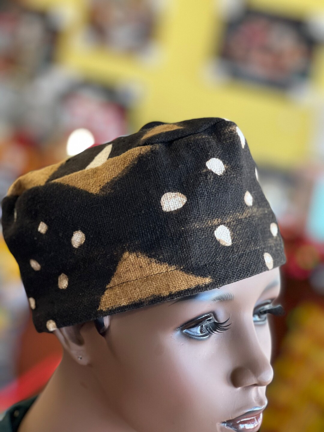 Mudcloth Kufi African Hat Unisex Hat Bogolan Hat Men Hat - Etsy