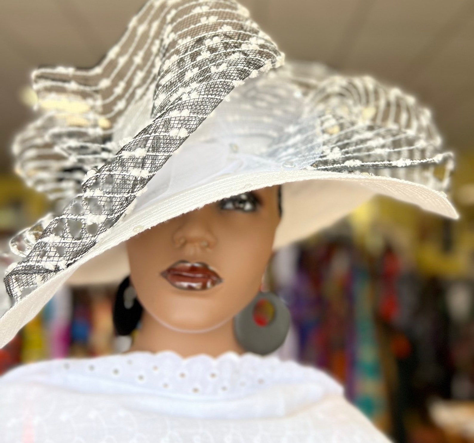 African Church Hat, Derby Hat, Spring OR Summer Hat, Gift for Her ...