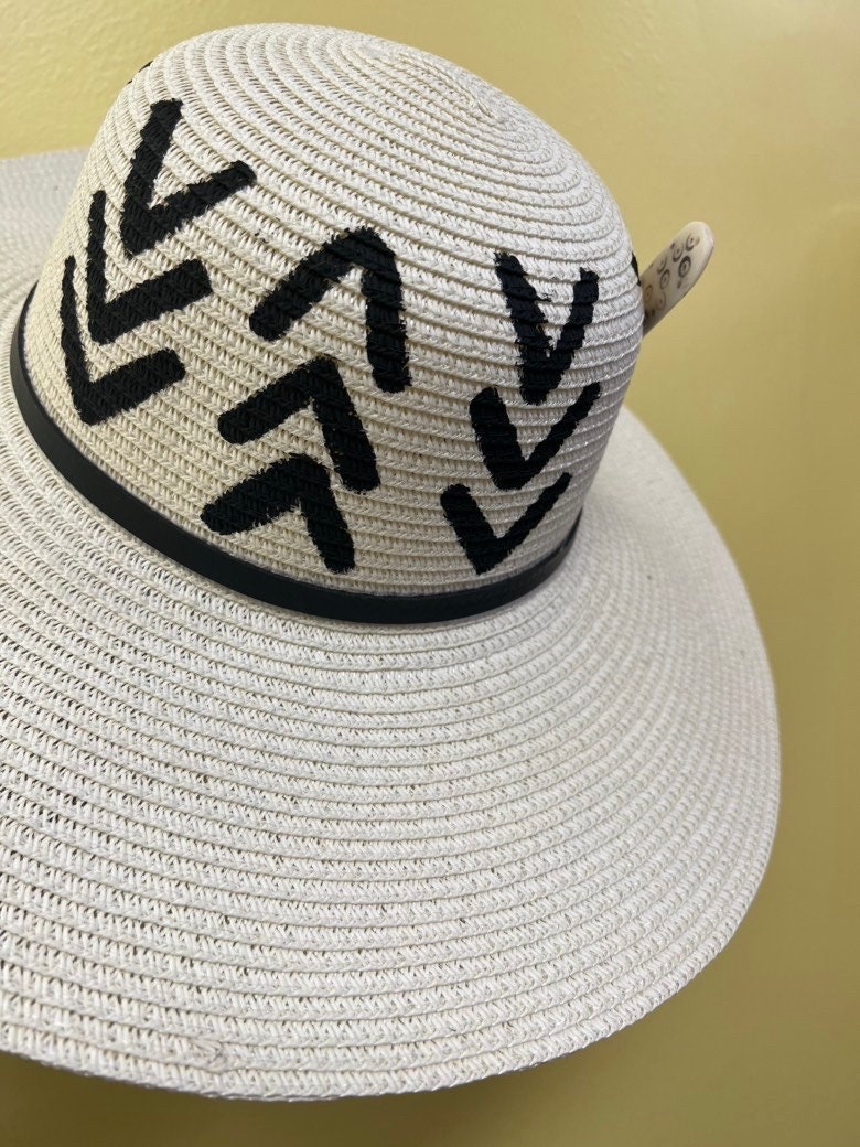 Off White African Hat, Cruise Hat, Tea Party Hat,spring or Summer Hat ...