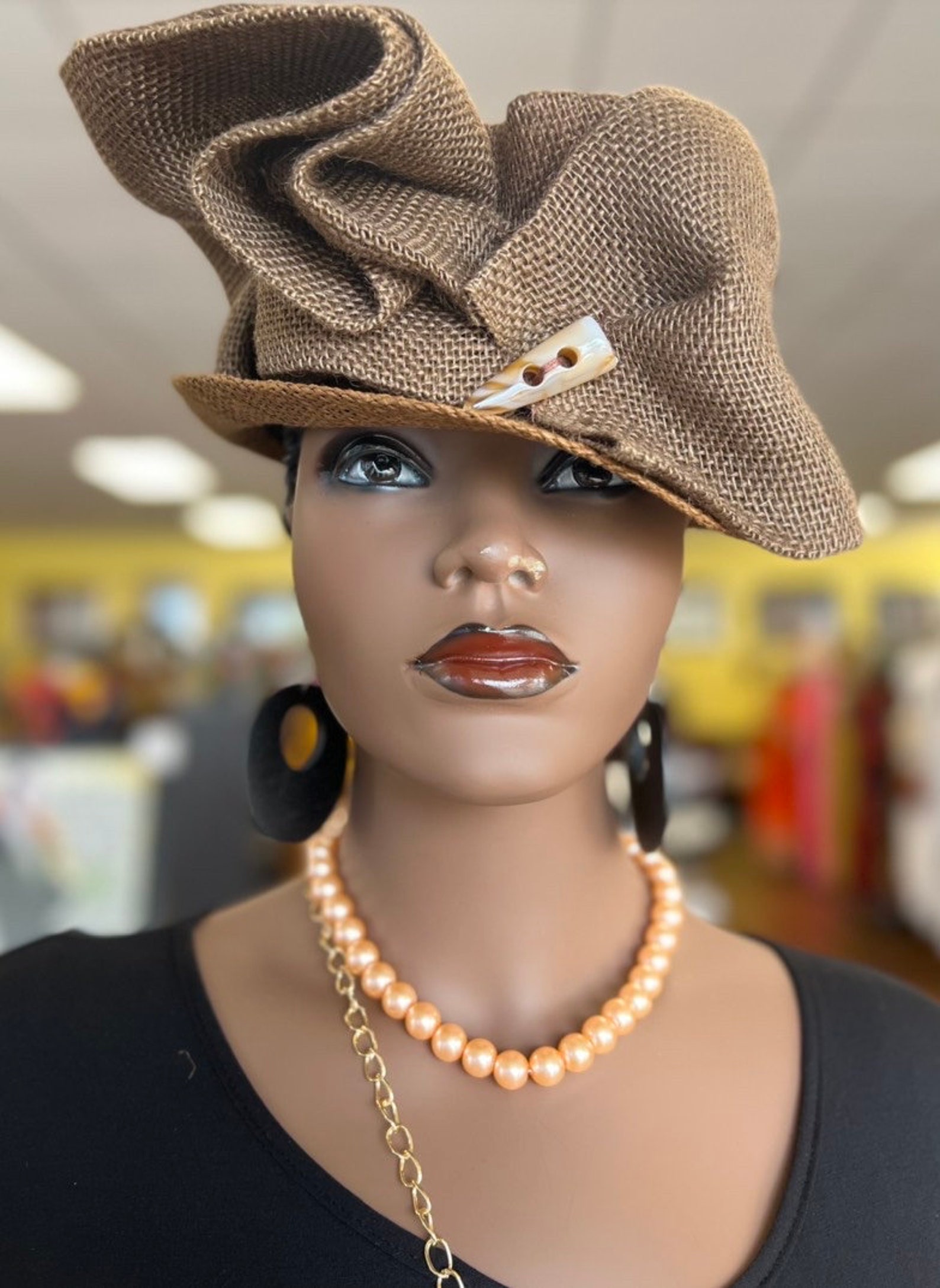 African Hat, African Church Hat, African Crown, African Formal Hat ...