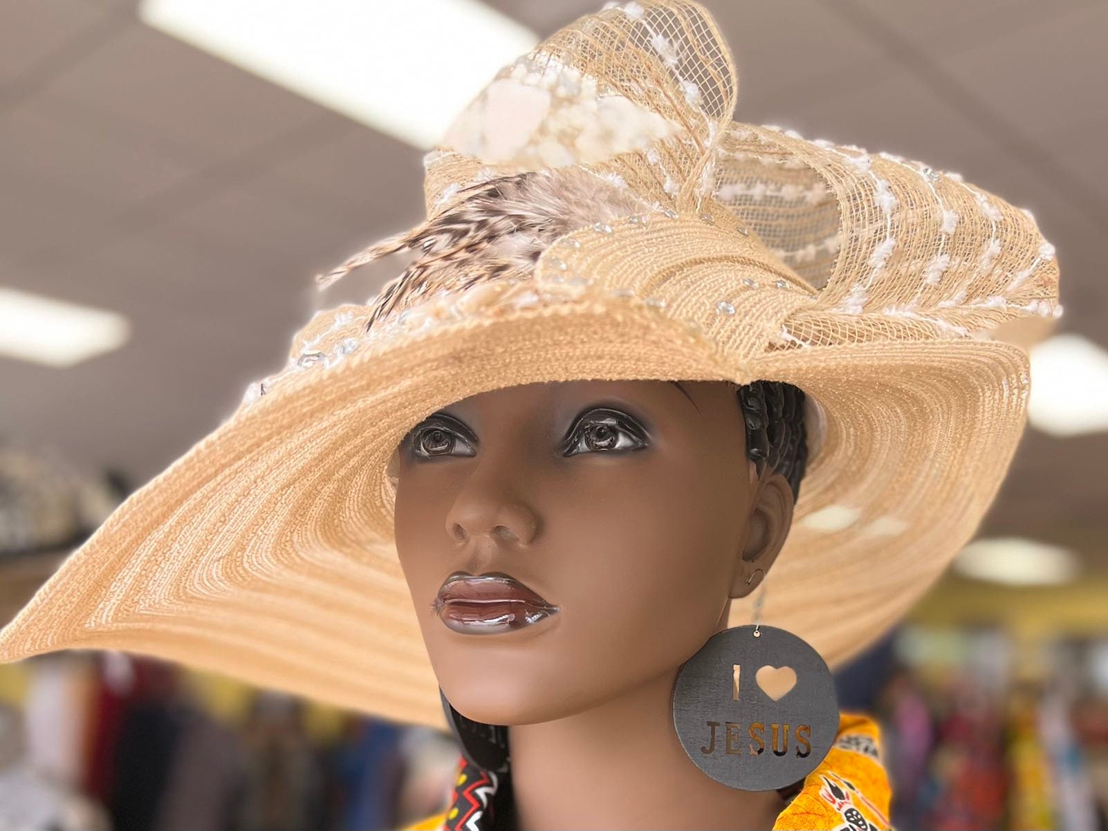 Tan Church Hat /tan Summer Hat/ Tan Dress Hat/bridal Hat/tea Hat ...