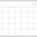 Printable Undated Monthly Calendar Planner Minimalist - Etsy