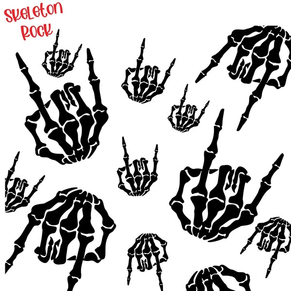 Skeleton Hands Side Window Decal - Etsy