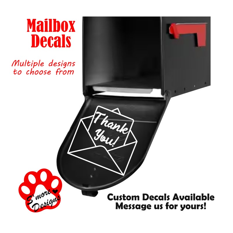 Thank You Mailbox Decal - Etsy