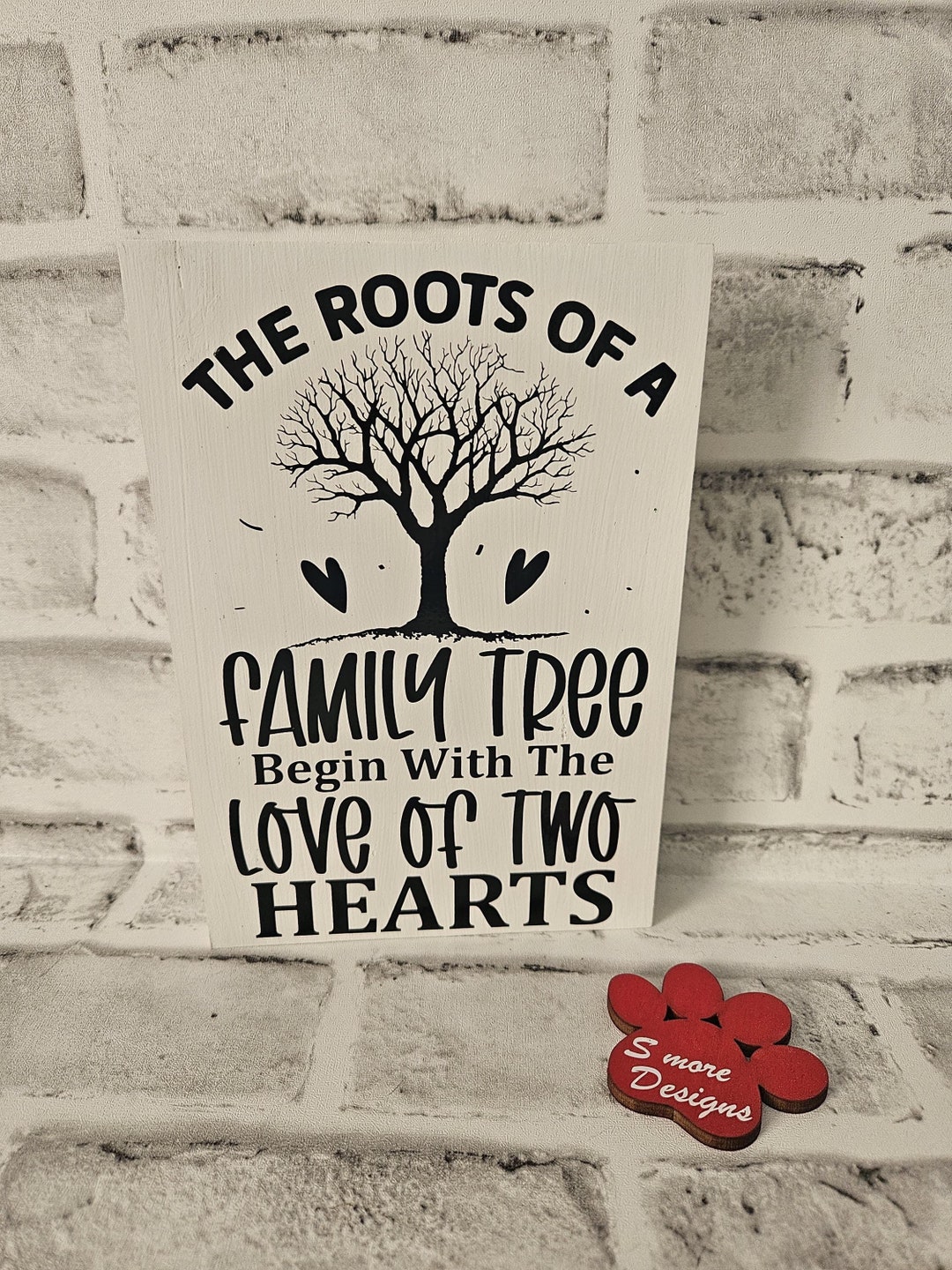 Sign the Root of a Family Tree Begin With the Love of Two Hearts Family ...