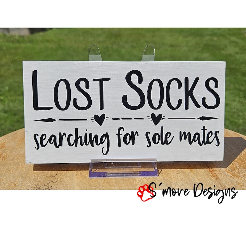 Lost Socks Sign - Etsy