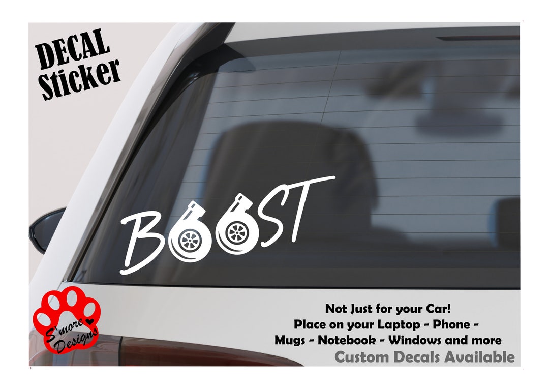 BOOST Window Car Decal Sticker Truck SUV Decals Laptop Sticker Vinyl ...