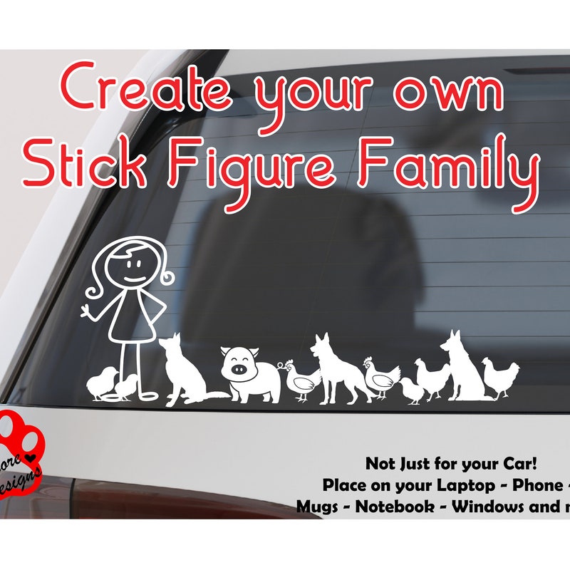 Stick Family Decal - Etsy