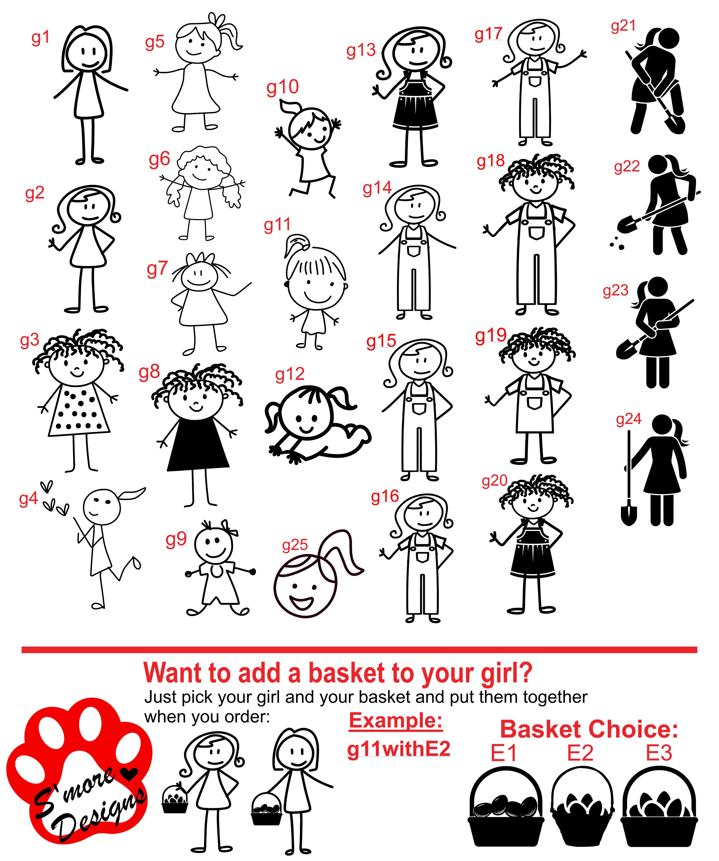 Custom Farm Animal Stick Figure Family Car Decal Personalized Chicken ...