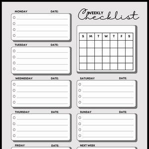 Custom Rocketbook Templates checklist - Etsy