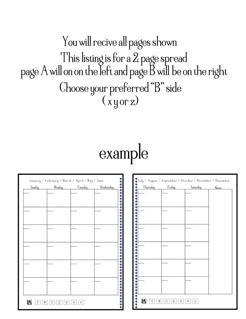 Rocketbook Weekly Planner Two-page Spread Template - Digital Download ...