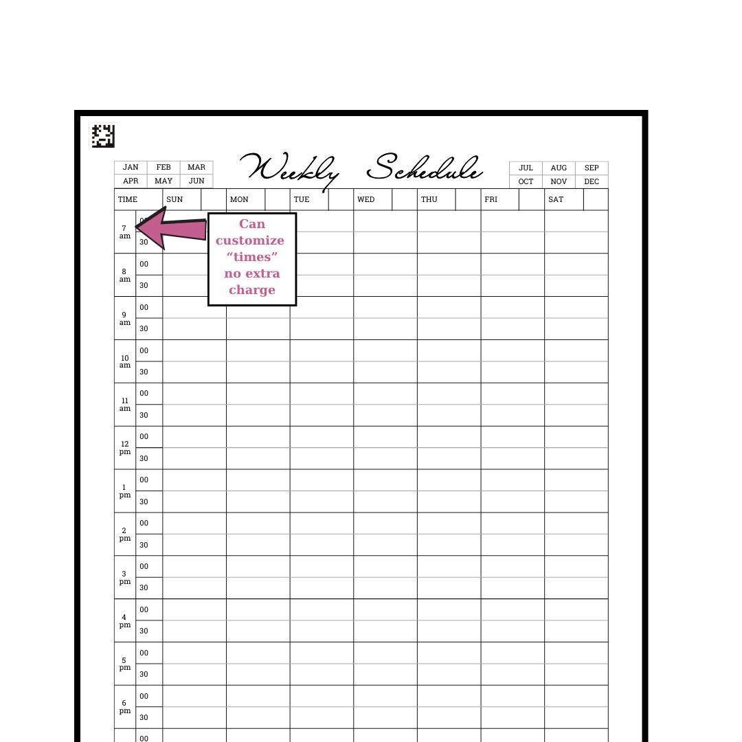 Rocketbook Custom Templates Weekly Planner 2 Page Spread- This Listing ...