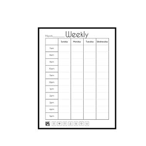 Rocketbook Weekly Planner Two-page Spread Template - Digital Download ...