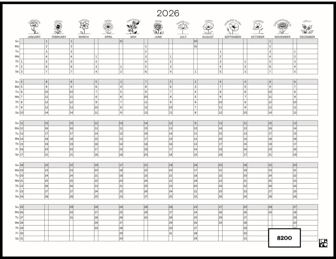 Rocketbook Templates Custom Rocketbook Calendars Landscape - Etsy