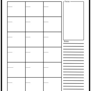 Rocketbook Calendar Two-page Spread Template Digital Download - Etsy