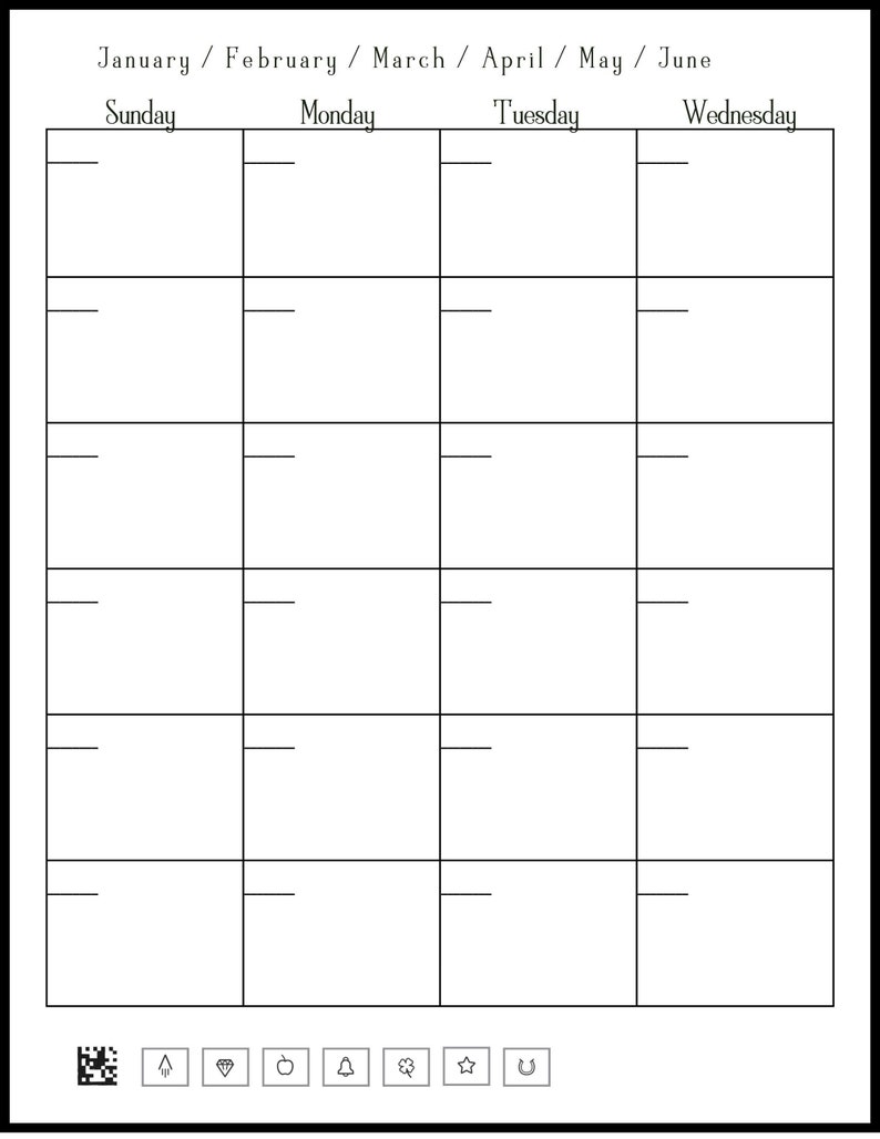 Rocketbook Weekly Planner Two-page Spread Template - Digital Download ...