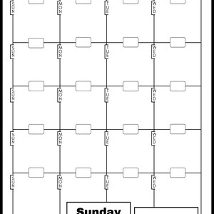 Rocketbook Monthly Planner Template – Letter Size, Foil Option - Etsy