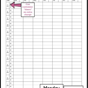Rocketbook Custom Templates Weekly Planner 2 Page Spread- This Listing ...