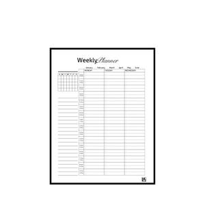 Rocketbook Weekly Planner - Letter Size- Digital Download - Etsy