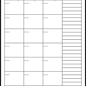 Rocketbook Weekly Planner Two-page Spread Template - Digital Download ...