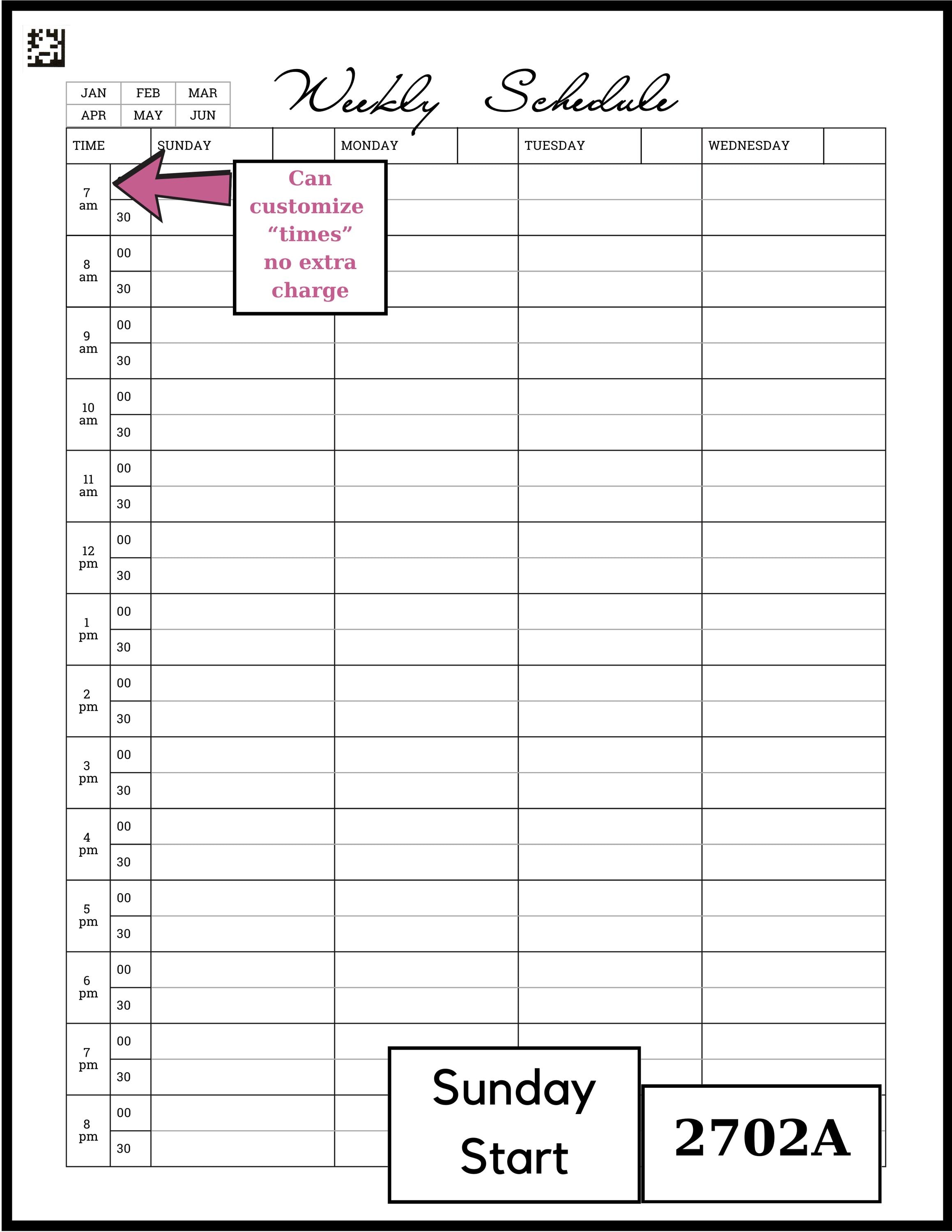 Rocketbook Custom Templates Weekly Planner 2 Page Spread- This Listing ...