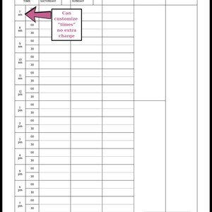 Rocketbook Custom Templates Weekly Planner 2 Page Spread- This Listing ...