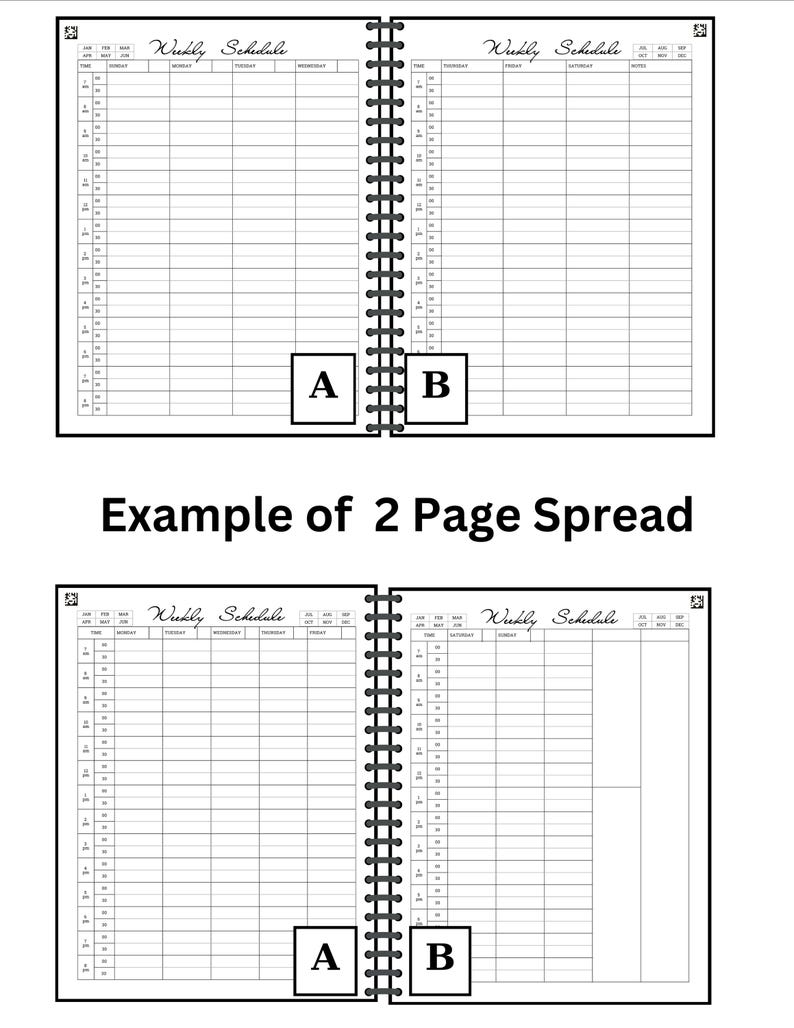 Rocketbook Custom Templates Weekly Planner 2 Page Spread- This Listing ...