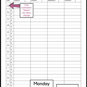 Rocketbook Custom Templates Weekly Planner 2 Page Spread- This Listing ...