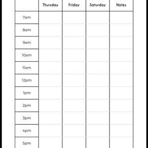 Rocketbook Weekly Planner Two-page Spread Template - Digital Download ...