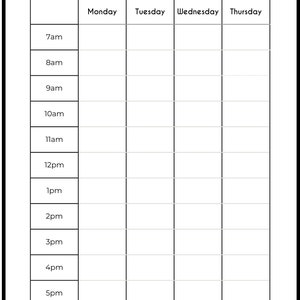Rocketbook Weekly Planner Two-page Spread Template - Digital Download ...
