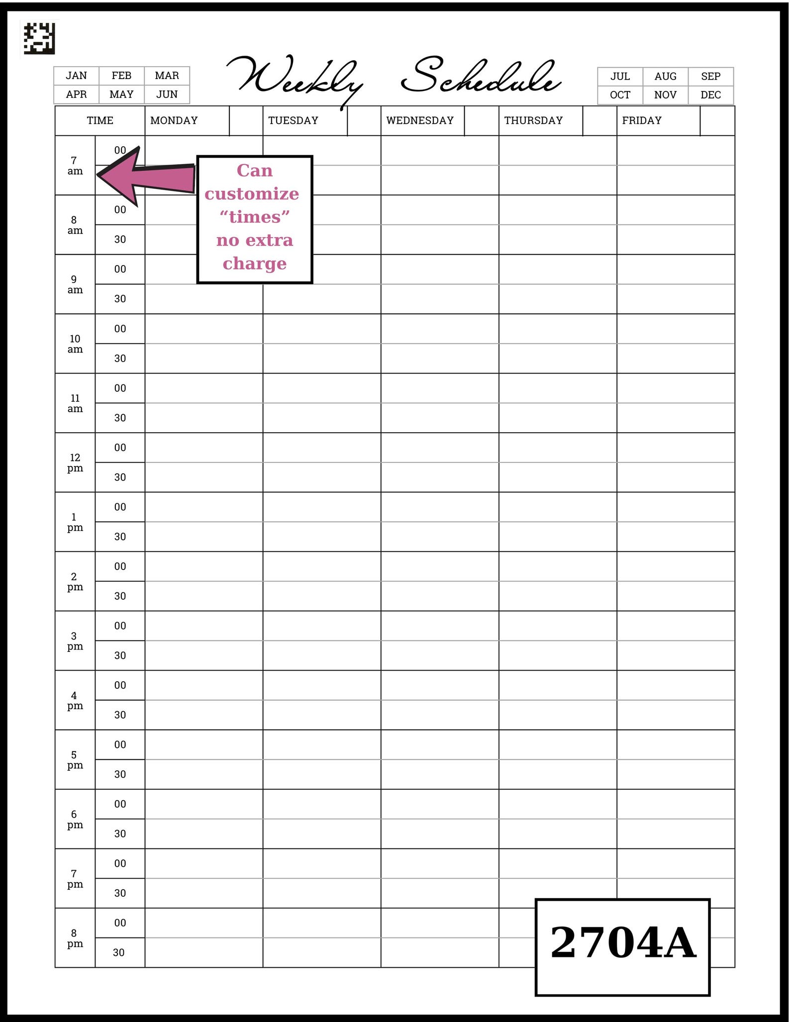 Rocketbook Custom Templates Weekly Planner 2 Page Spread- This Listing ...