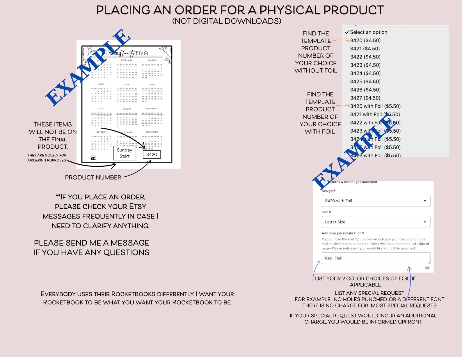 Rocketbook Templates: Custom Letter/executive Size - Etsy