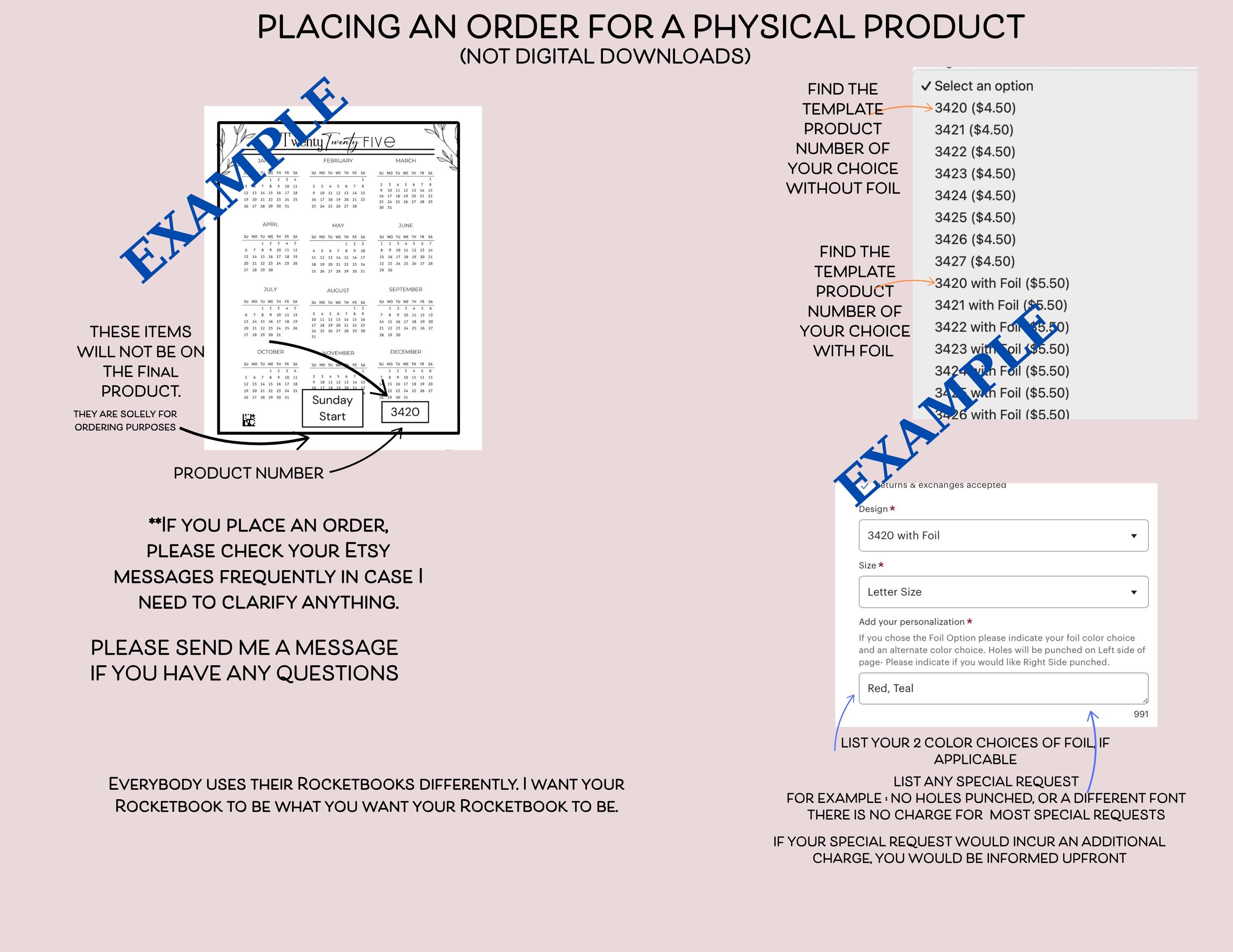 Rocketbook Templates: Custom Letter/executive Size - Etsy
